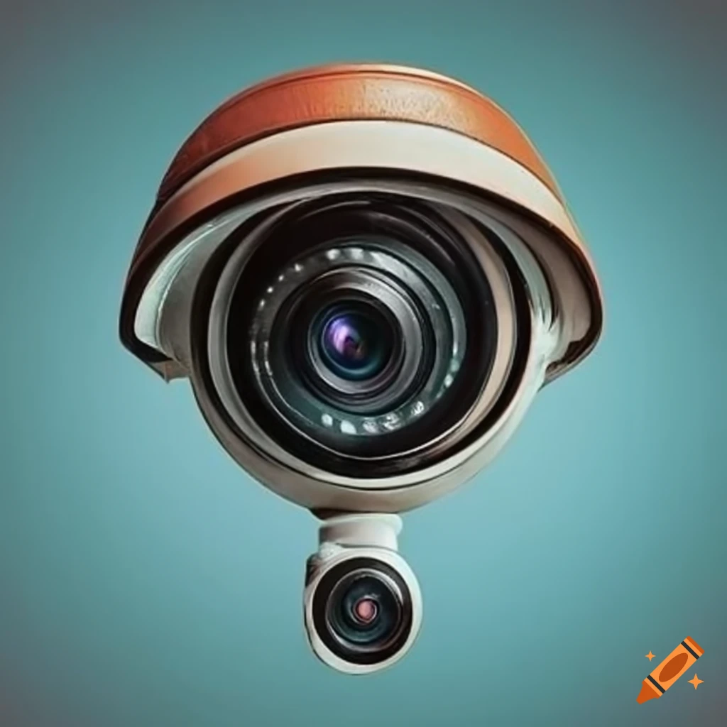 Vintage style 50s surveillance camera on Craiyon