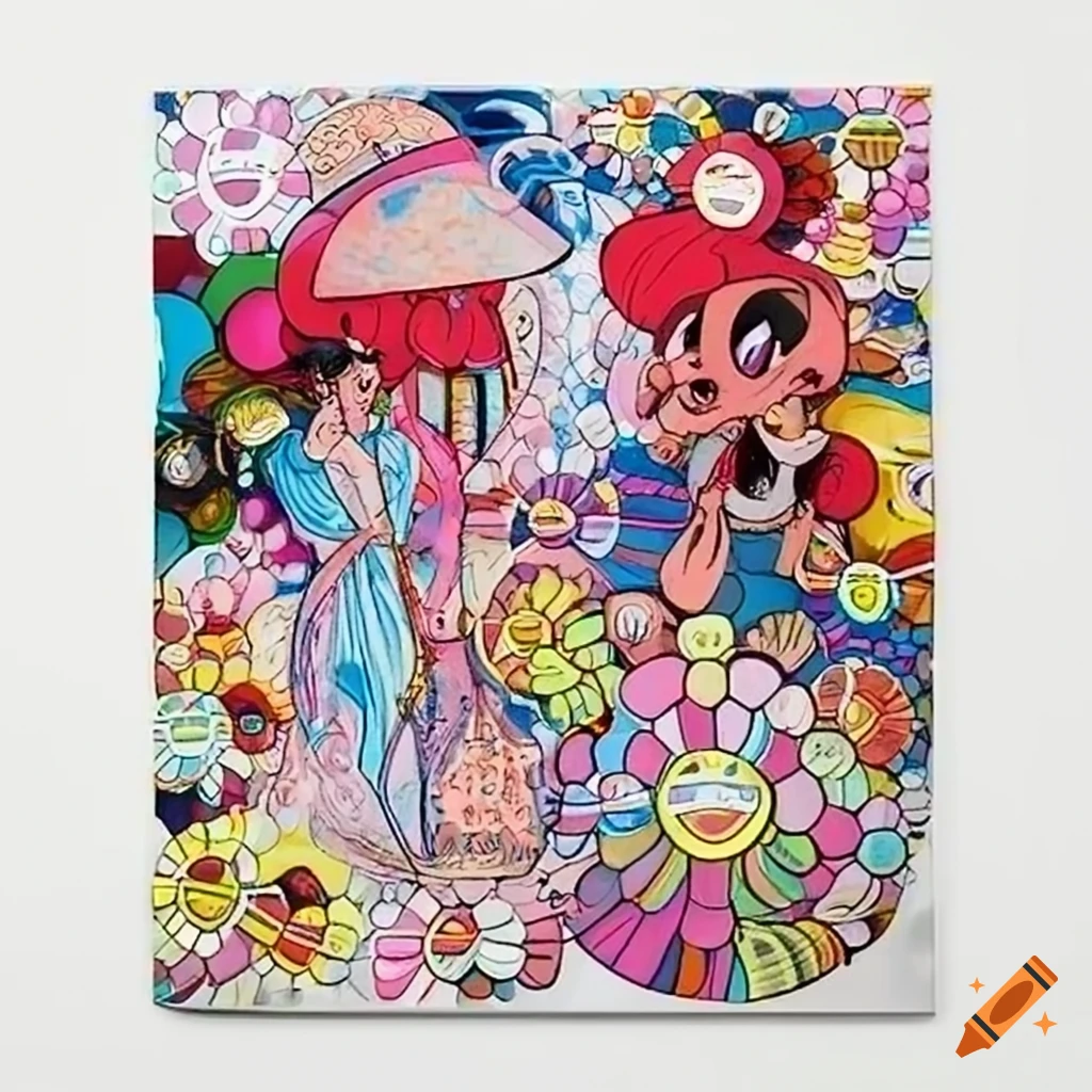 Artwork collaboration by alan aldridge and takashi murakami