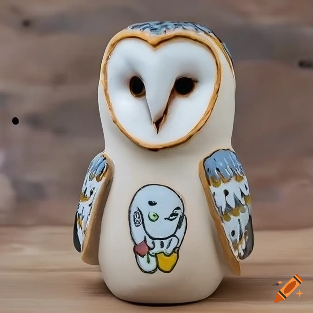 Fimo, darth maul reimagined as a chibi owl on Craiyon