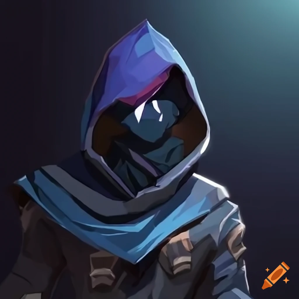 Cute squirrel wearing valorant omen's outfit on Craiyon