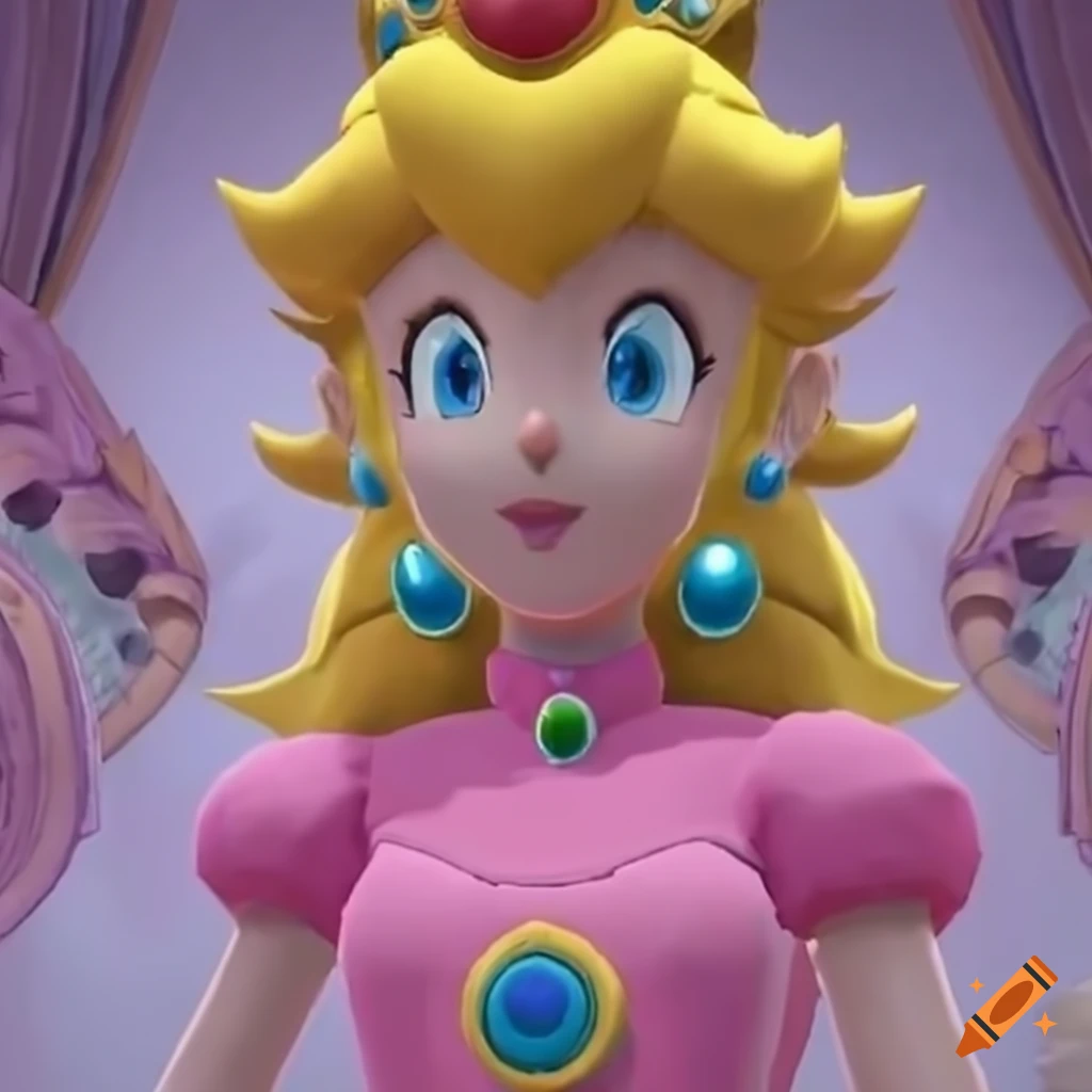 Cosplay of Link and Princess Peach on Craiyon