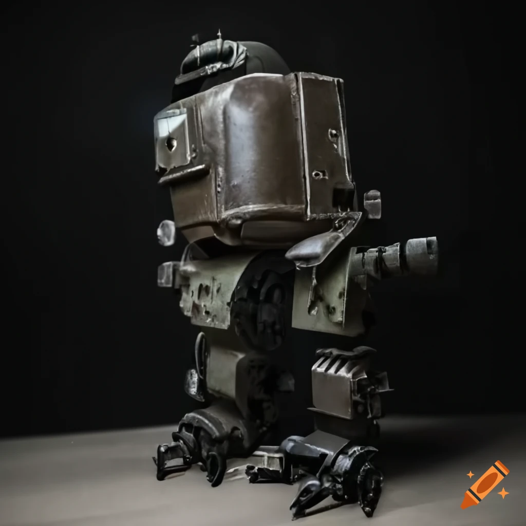 Soviet robot from the cold war era on Craiyon