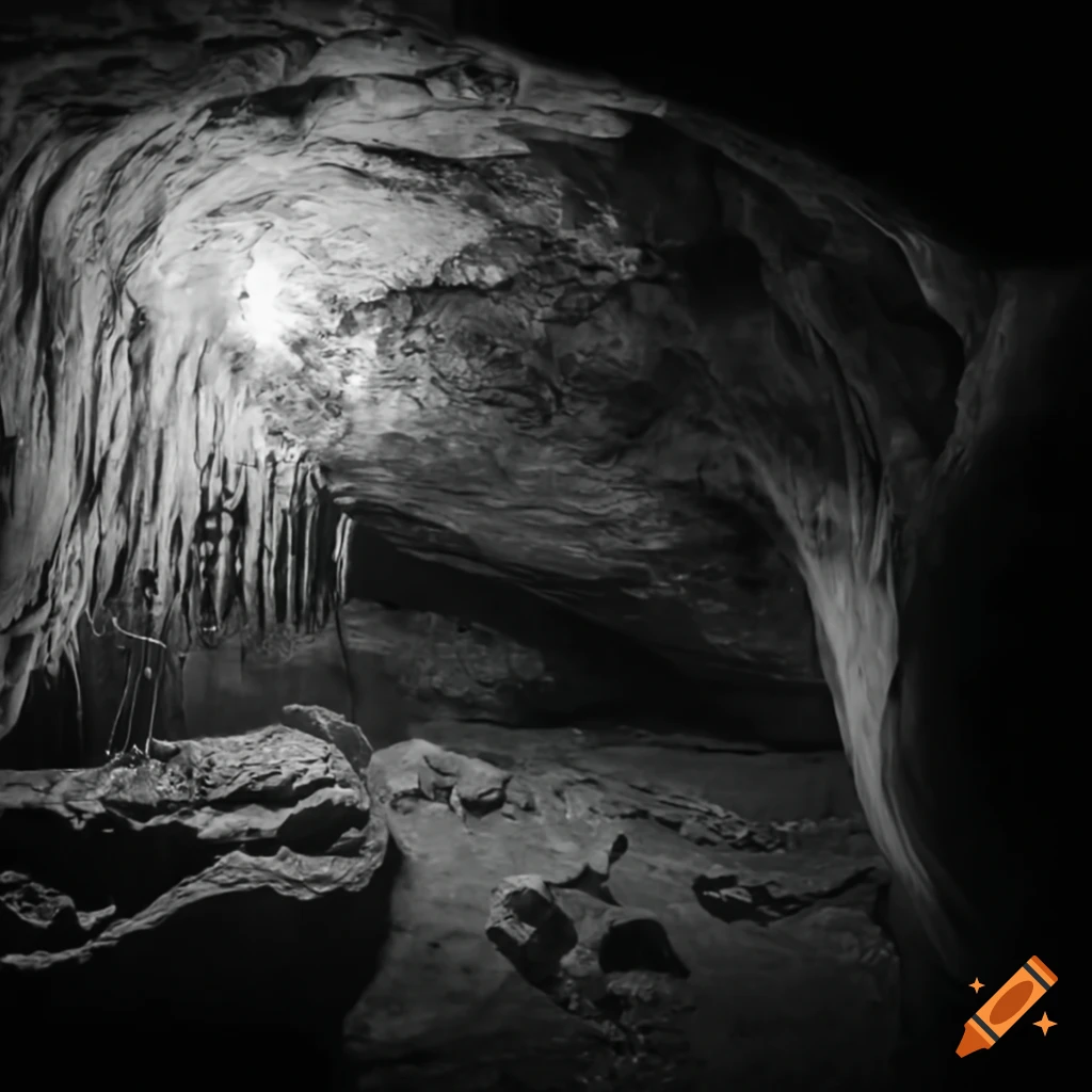 Karaoke duet in a cave on Craiyon