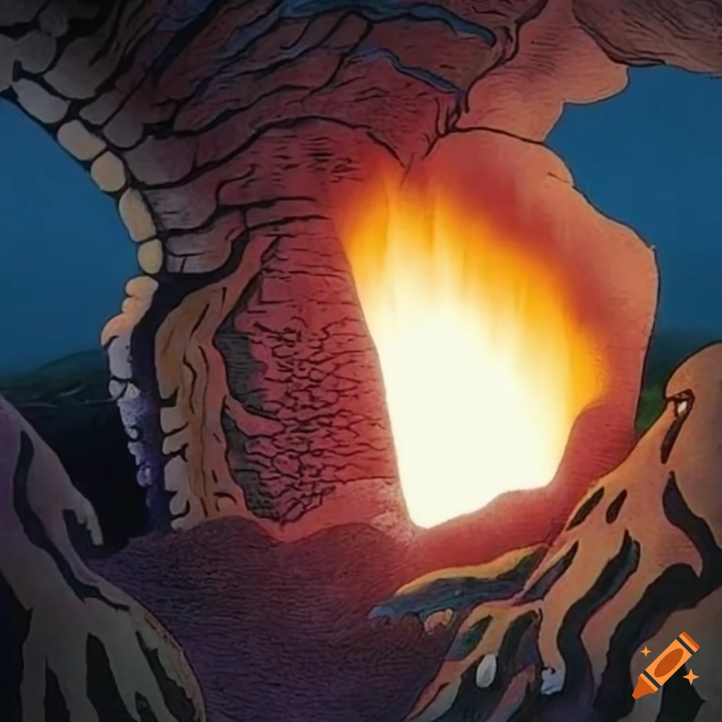 Illustration of a falling book with mystical symbols on Craiyon