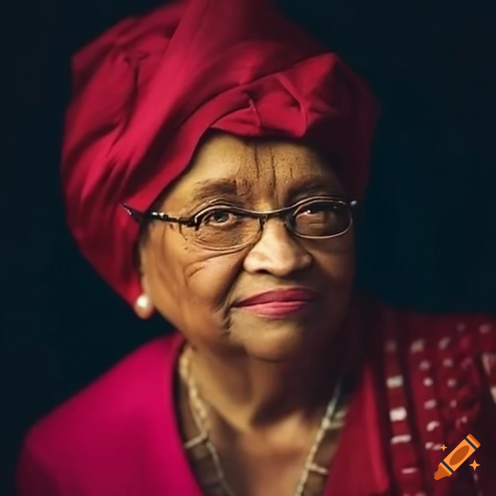 Portrait of Ellen Johnson Sirleaf on Craiyon