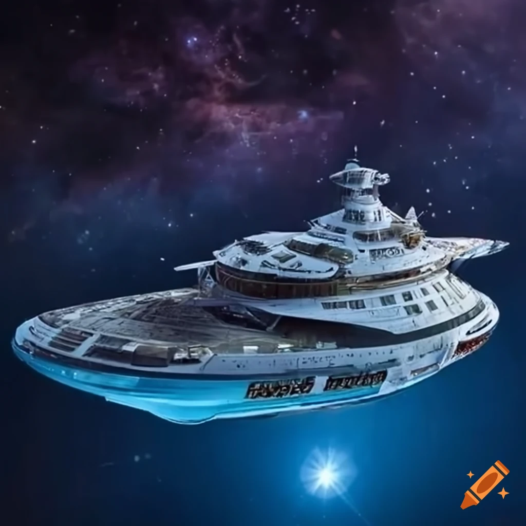 Iconic starships art on Craiyon