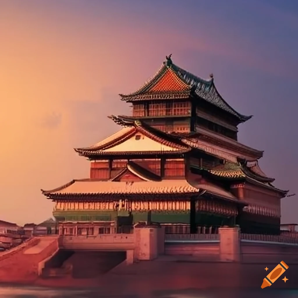 Chinese military building on Craiyon