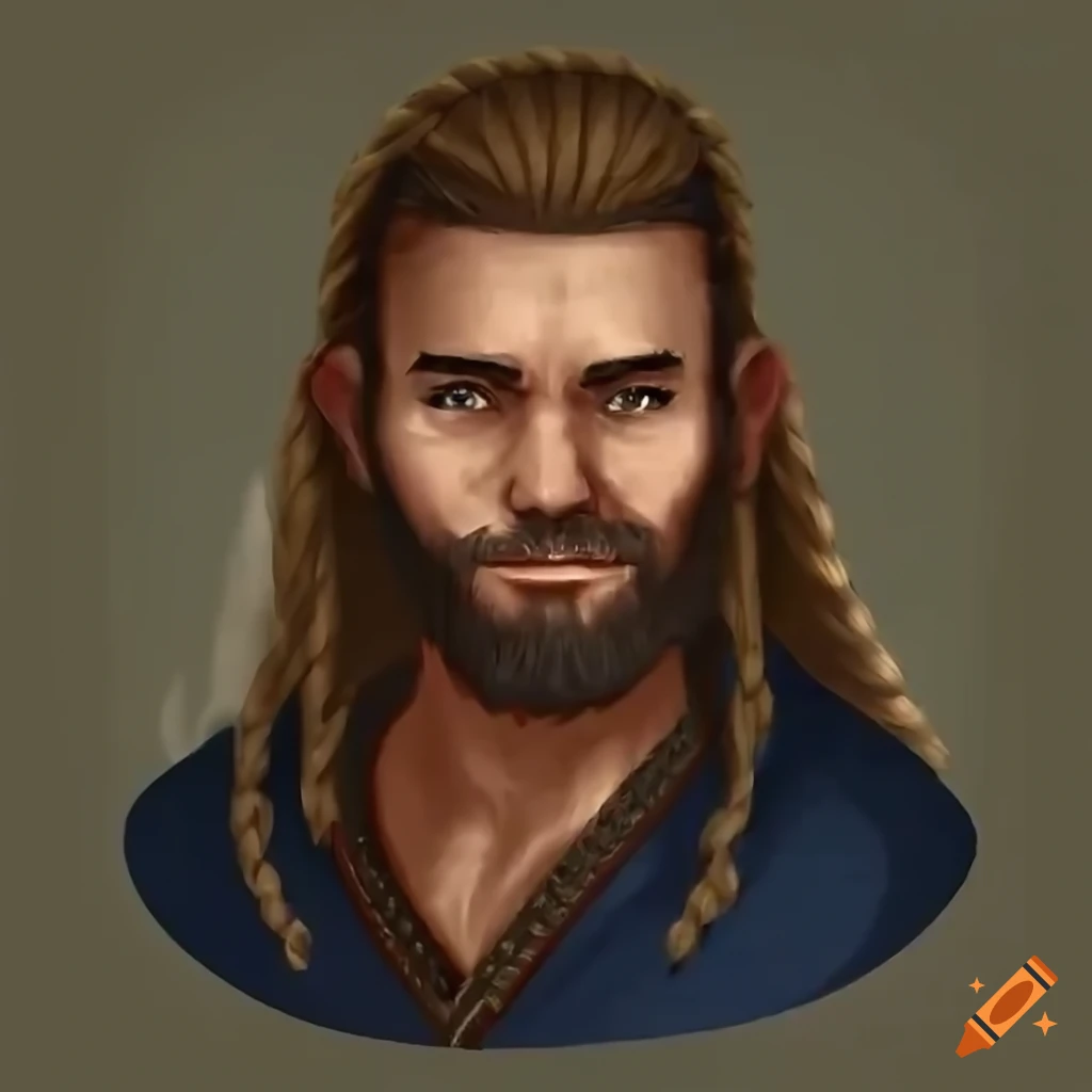 Image of a tan-skinned man in medieval attire on Craiyon