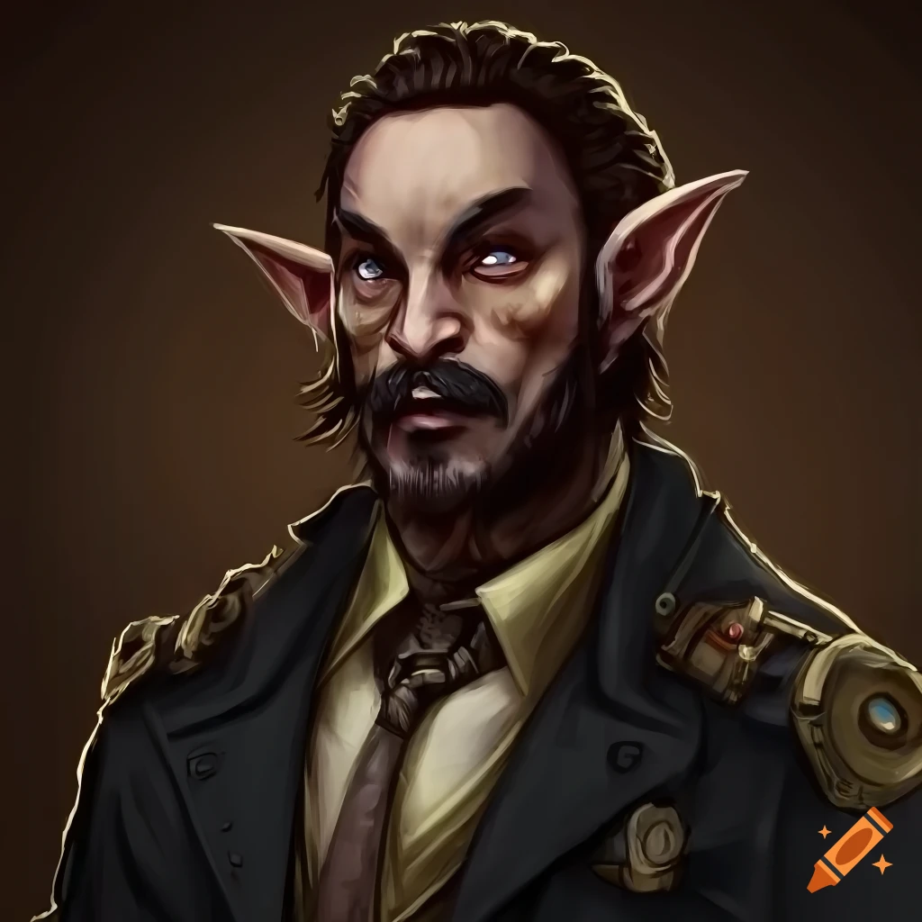 Character of self-taught scholar for a role-playing game on Craiyon