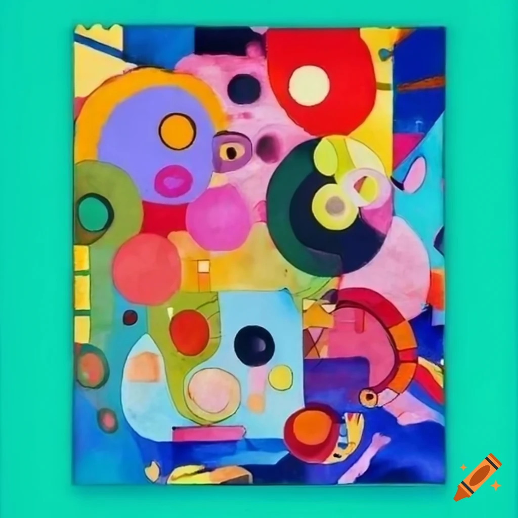 Vibrant and colorful collage artwork
