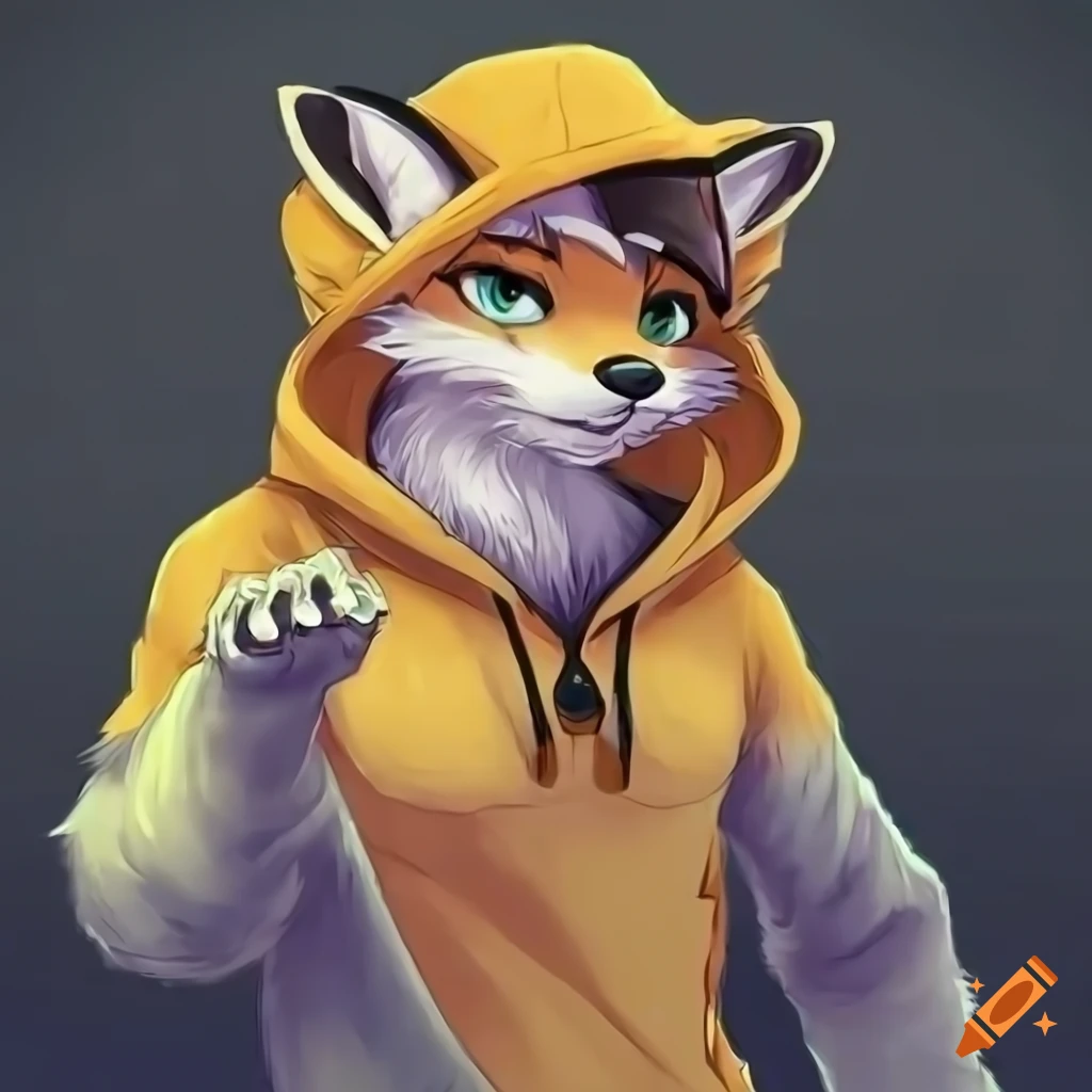 Cartoon wolf gaming profile picture on Craiyon