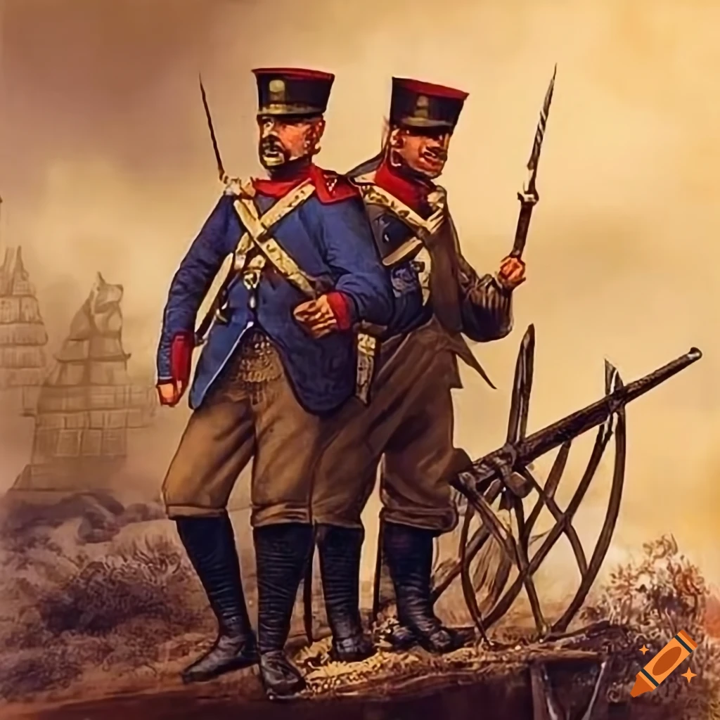 Liechtenstein soldiers in 1866 on Craiyon