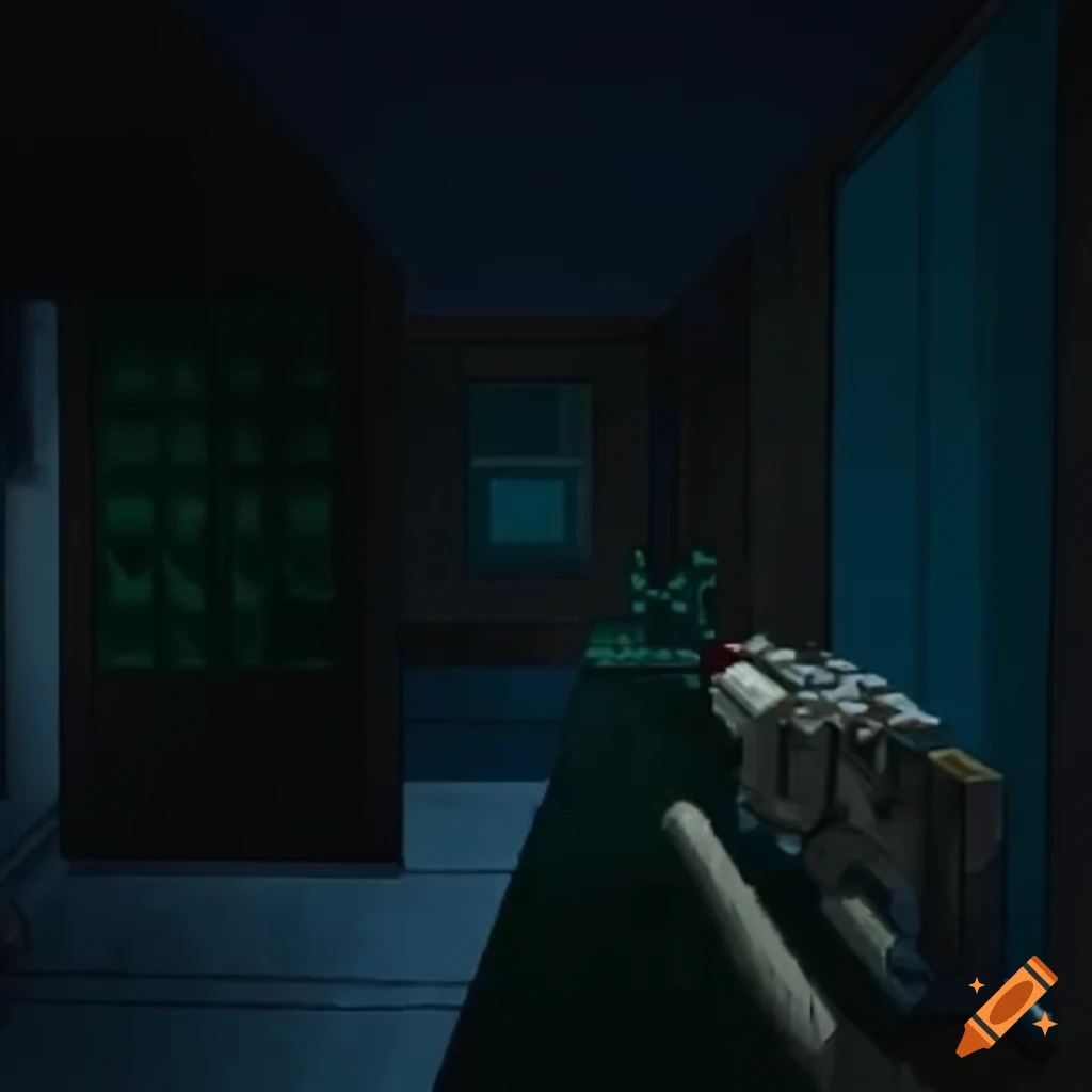 Retro fps game deathmatch on Craiyon