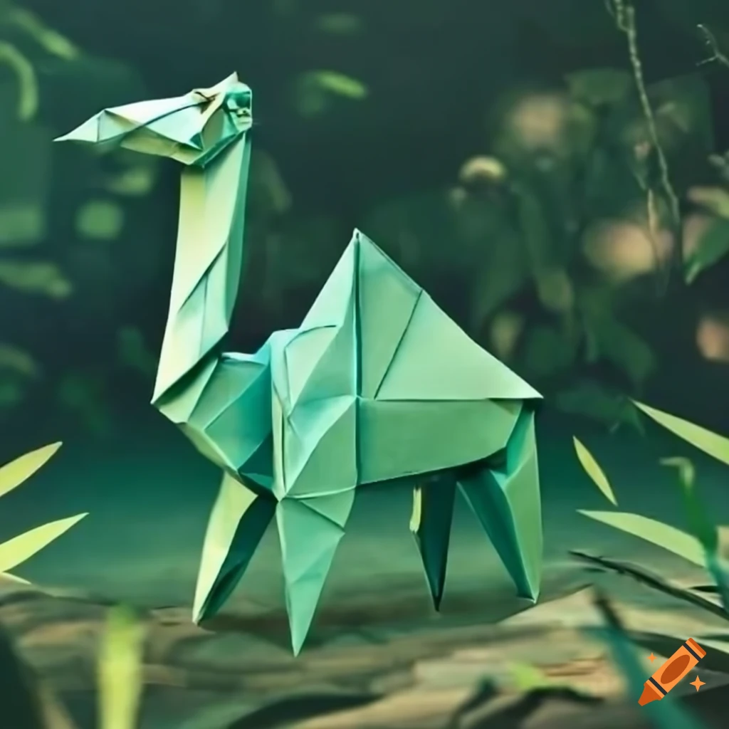 Origami high poly prague ratter dog on a sandy beach on Craiyon