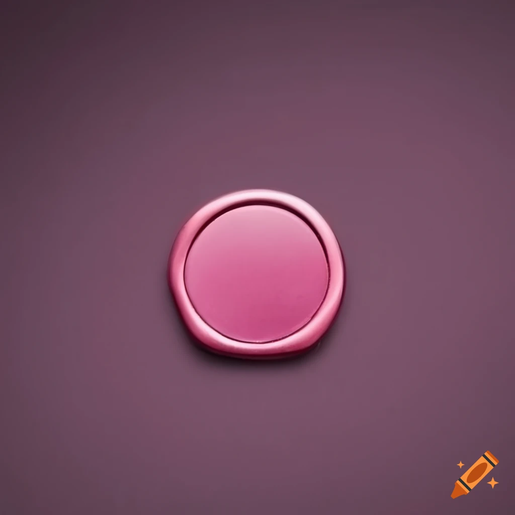 Elegant drawing of a pink and white diamond-shaped wax seal on Craiyon