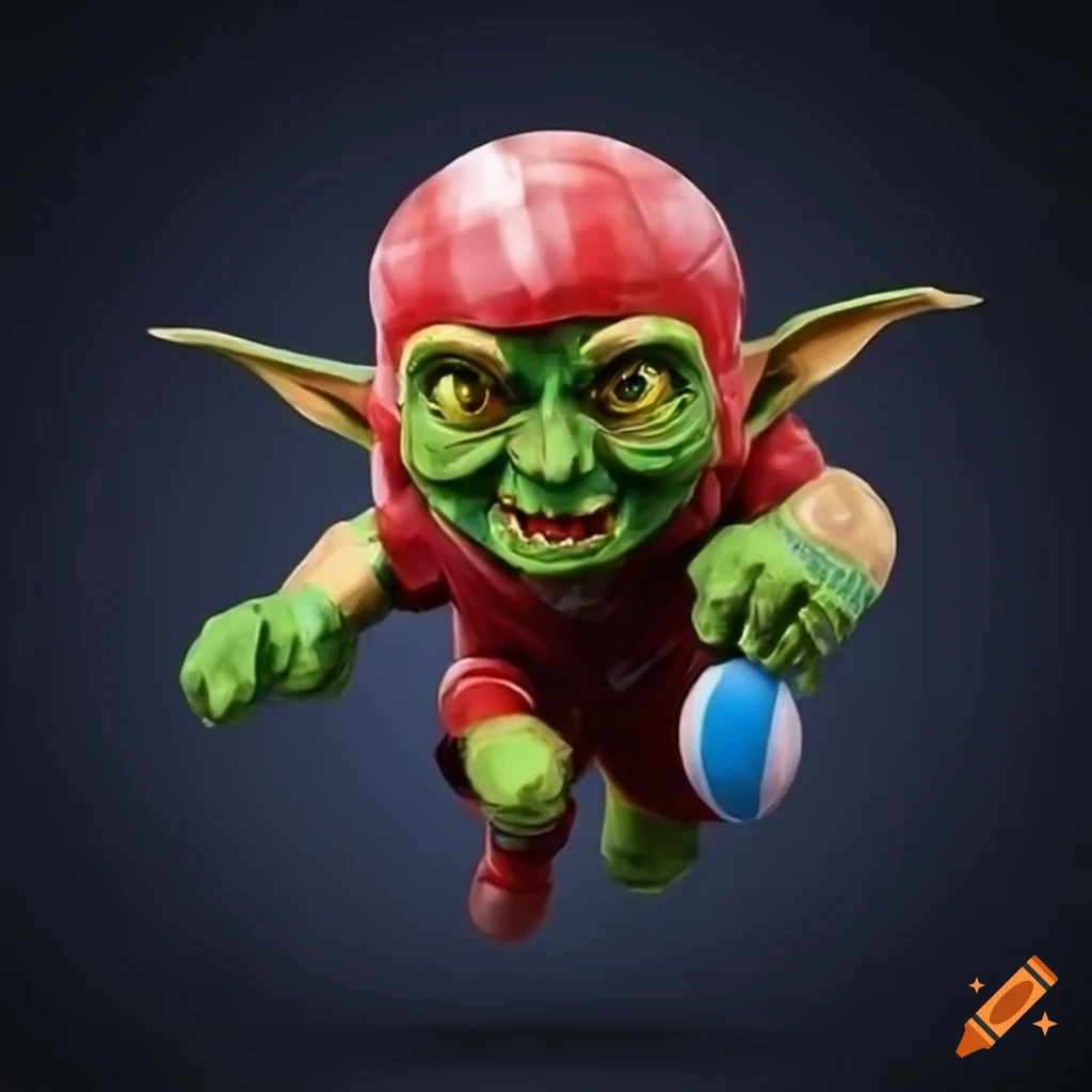 Pirate goblin with a red cap holding a dagger on Craiyon