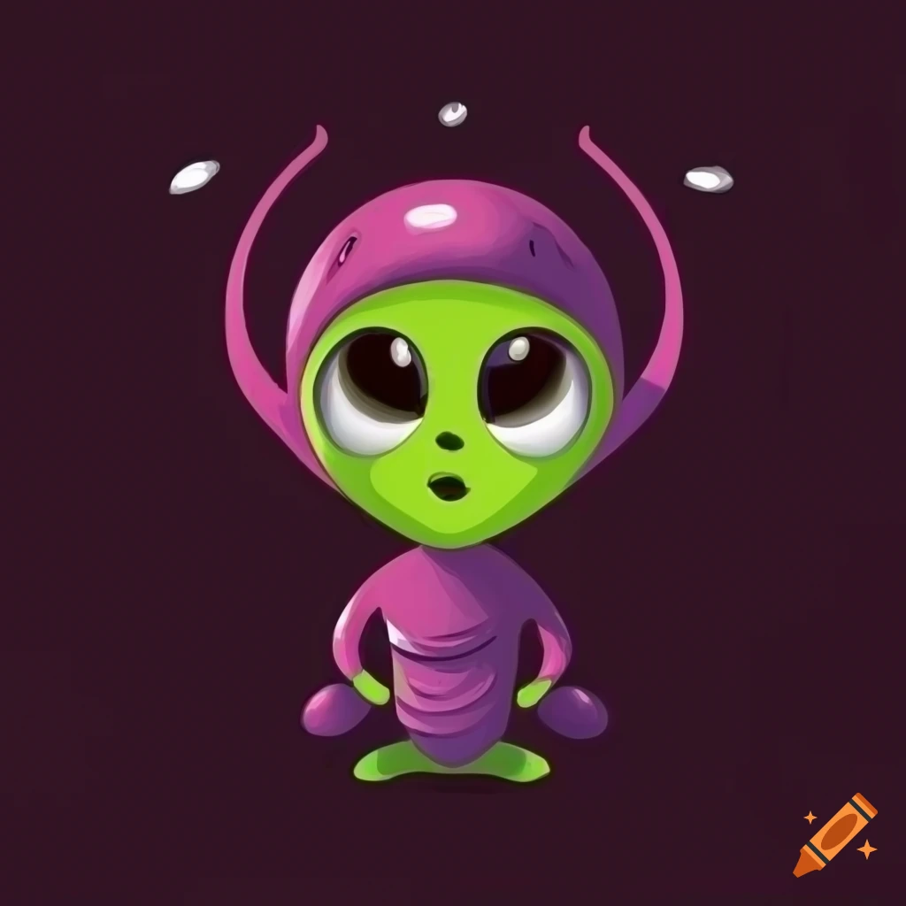 Cute alien with sofa on Craiyon