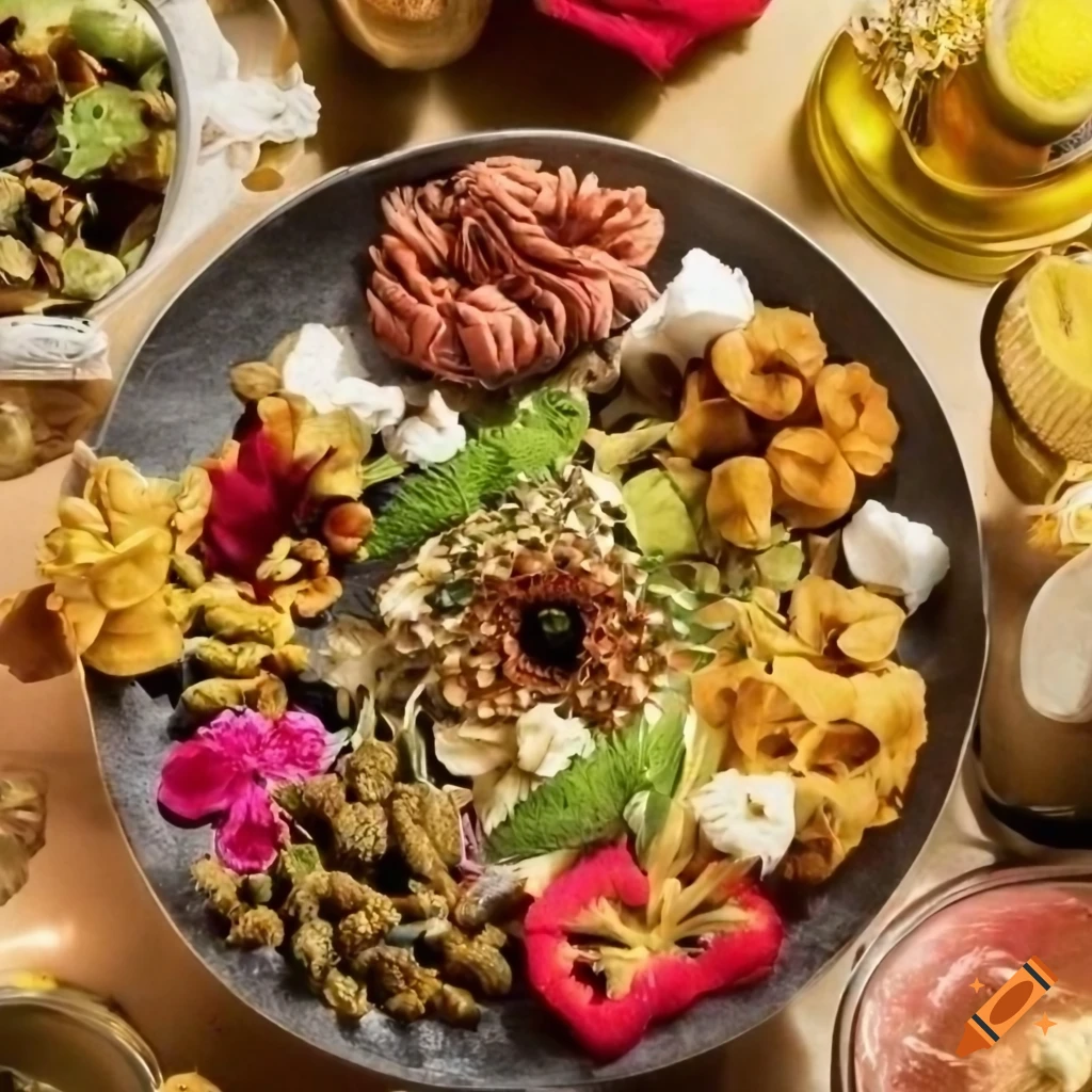 Botanical buffet display