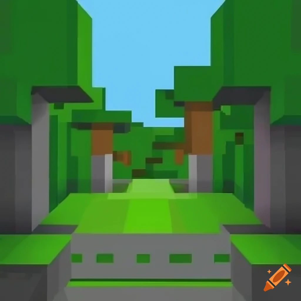 Minecraft's multiplayer system illustration on Craiyon