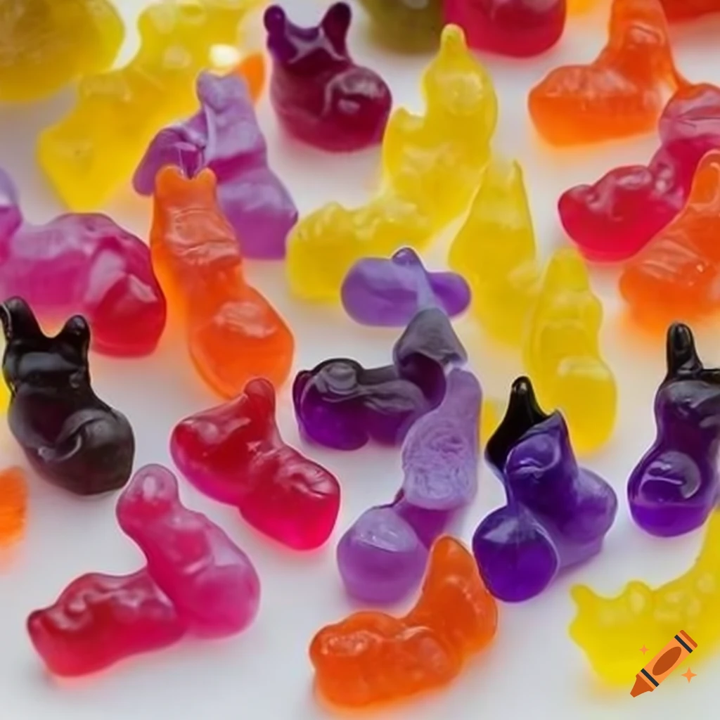 gummy-cats-in-different-colors-on-craiyon