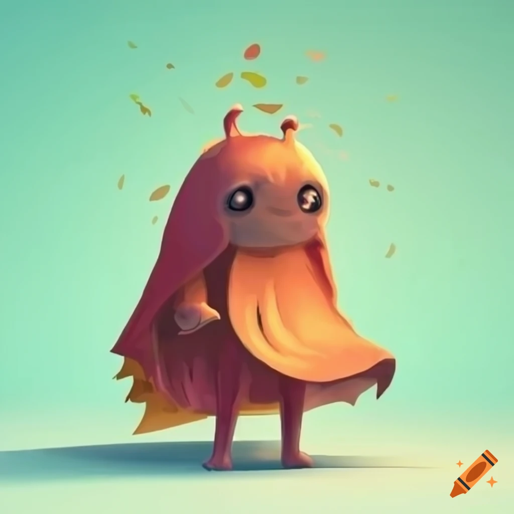 2d art of mysterious creatures with cloaks on Craiyon