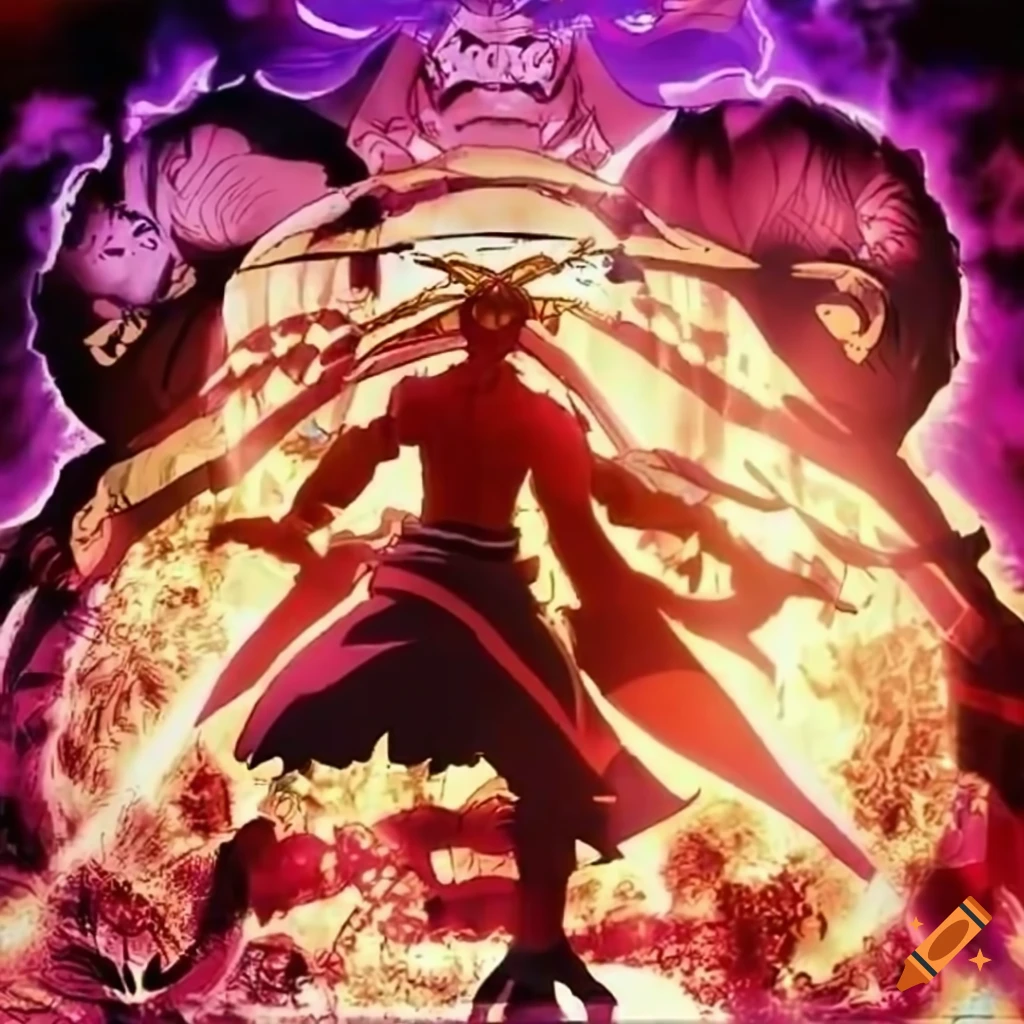 Image of a powerful pirate with lightning powers