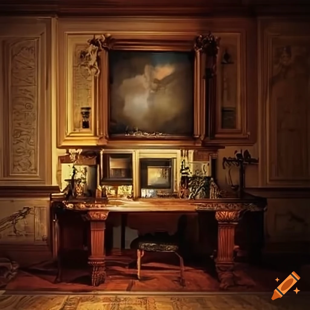 Interior of beethoven's house on Craiyon