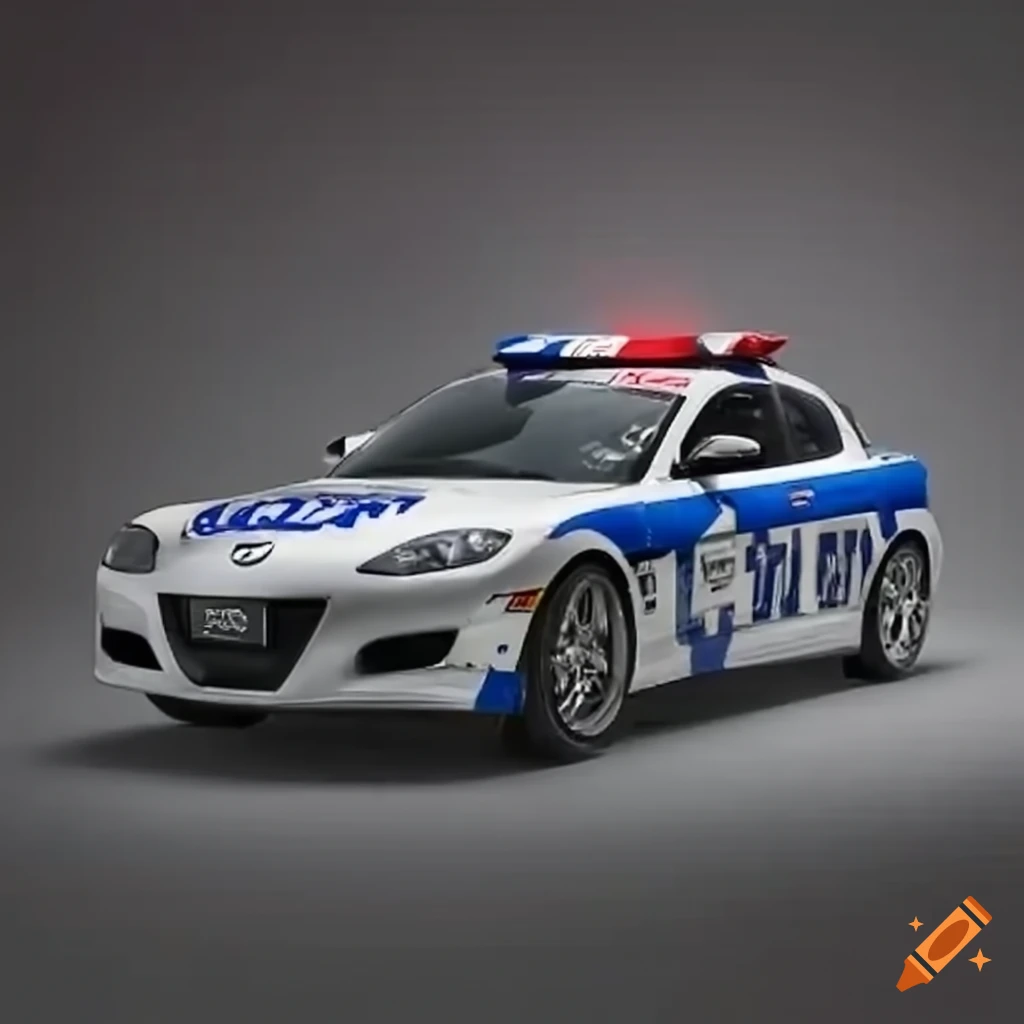 American city police car livery on Craiyon