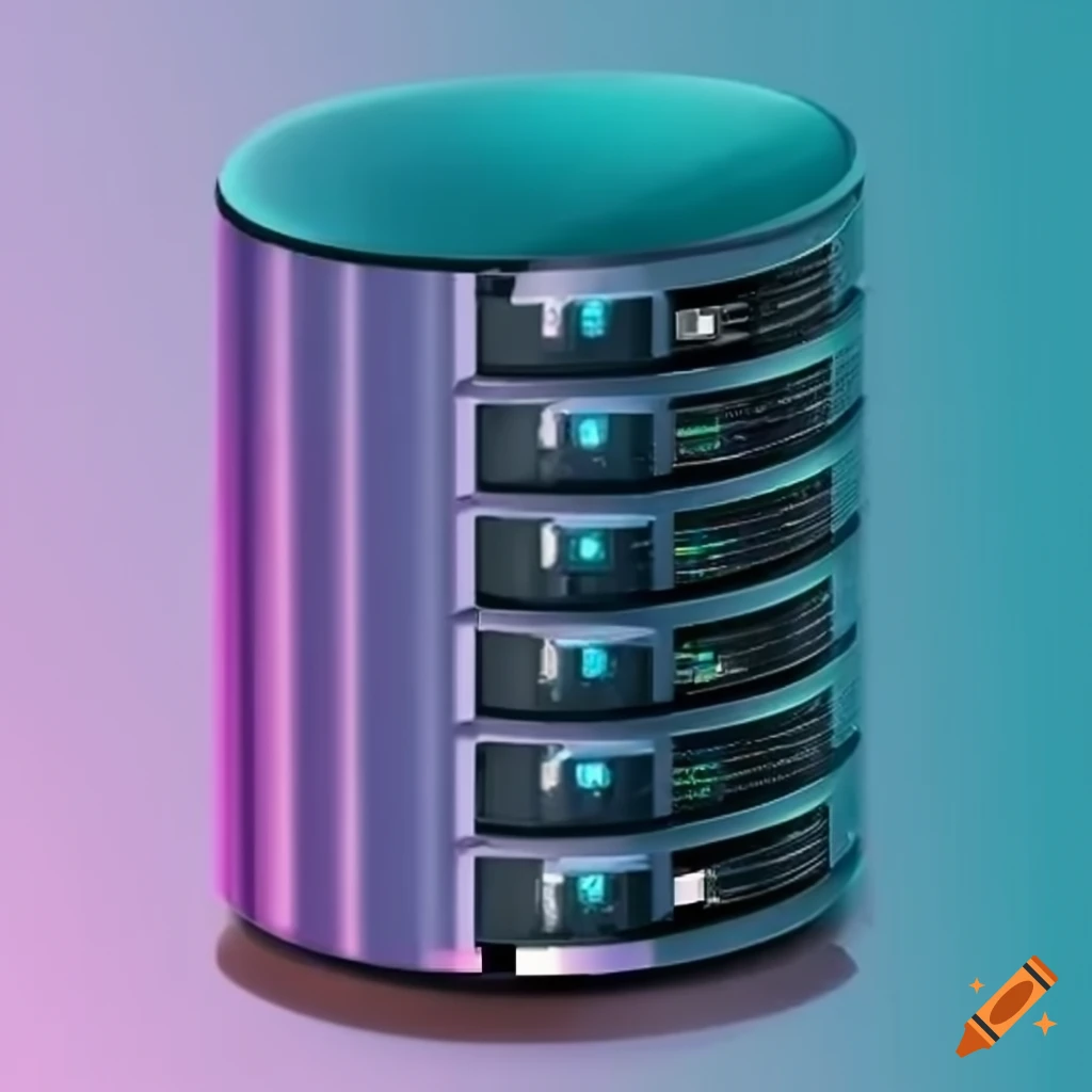 Illustration of running server software on Craiyon