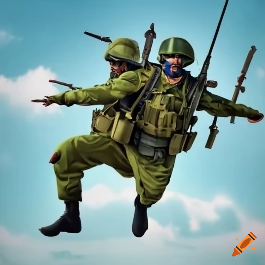 Image of sky soldiers on Craiyon