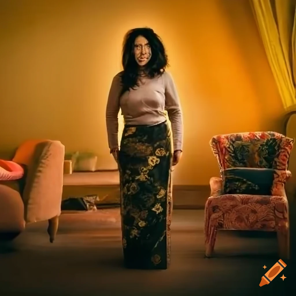 Woman wearing oklahoma sooner printed pencil maxi skirt on Craiyon