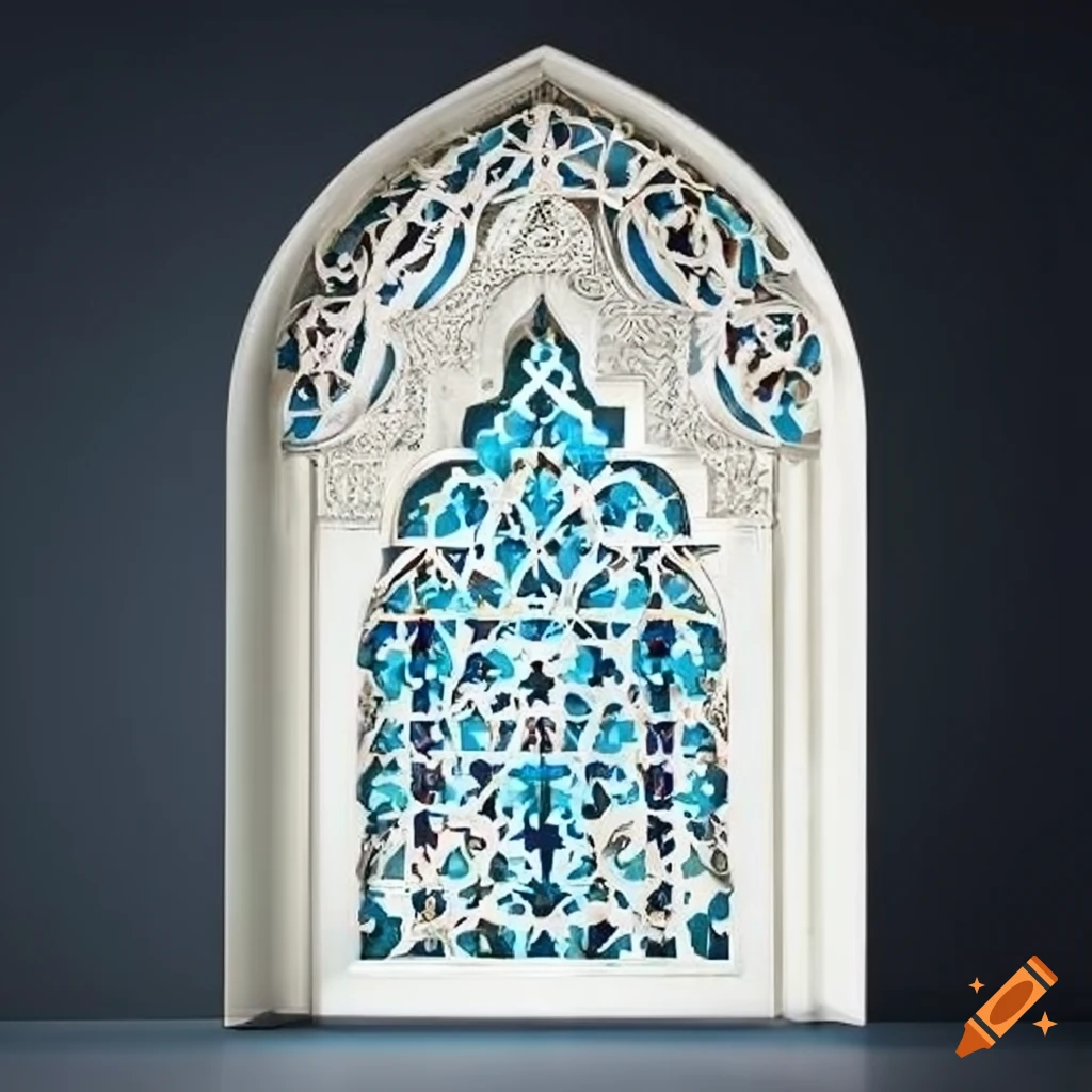 Window with intricate islamic art design on Craiyon