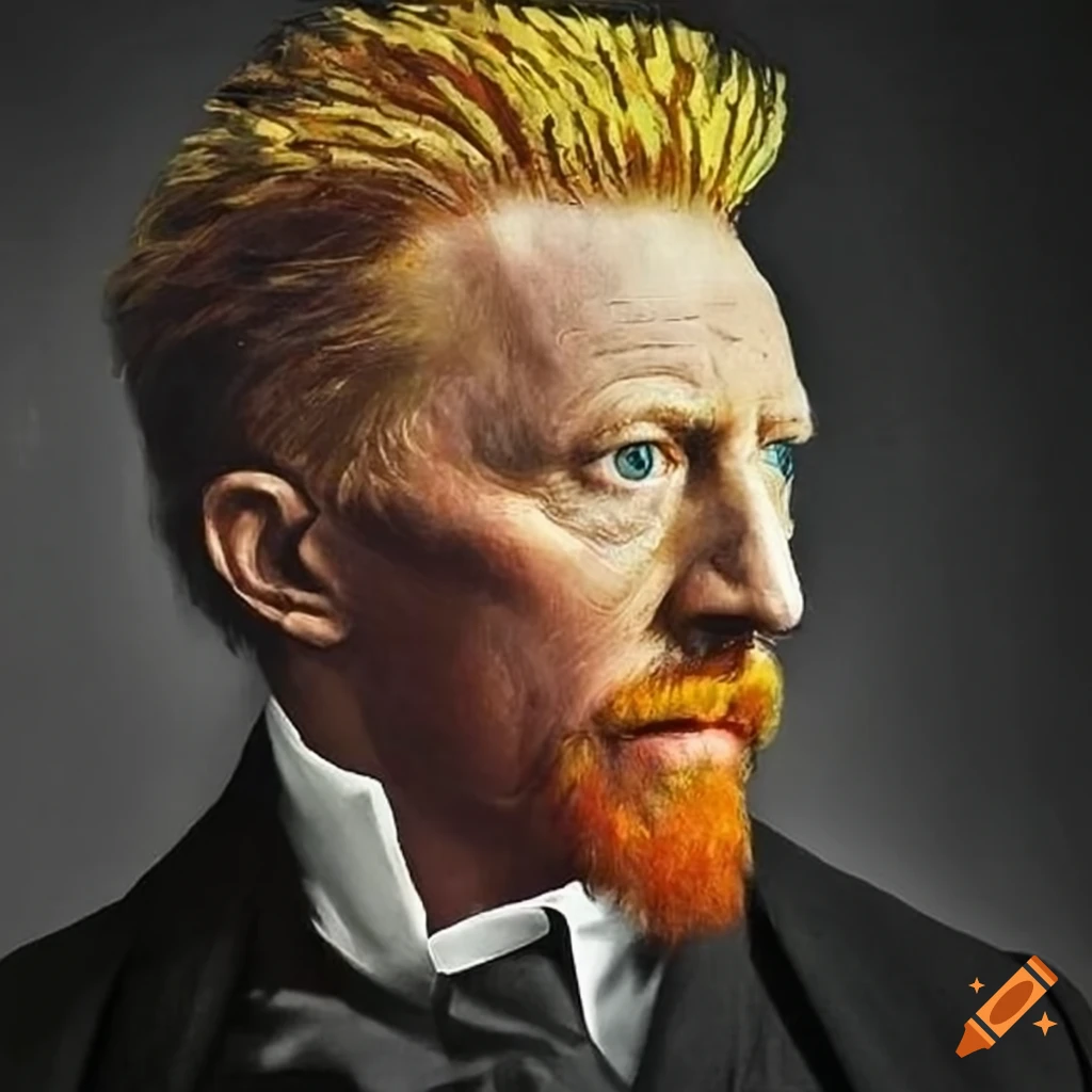 Portrait of boris becker in van gogh style on Craiyon