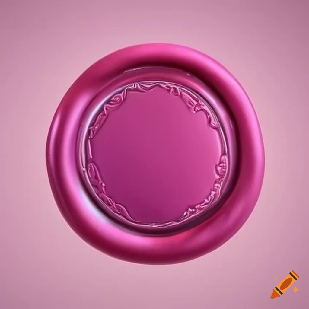 Metallic pink diamond wax seal on Craiyon