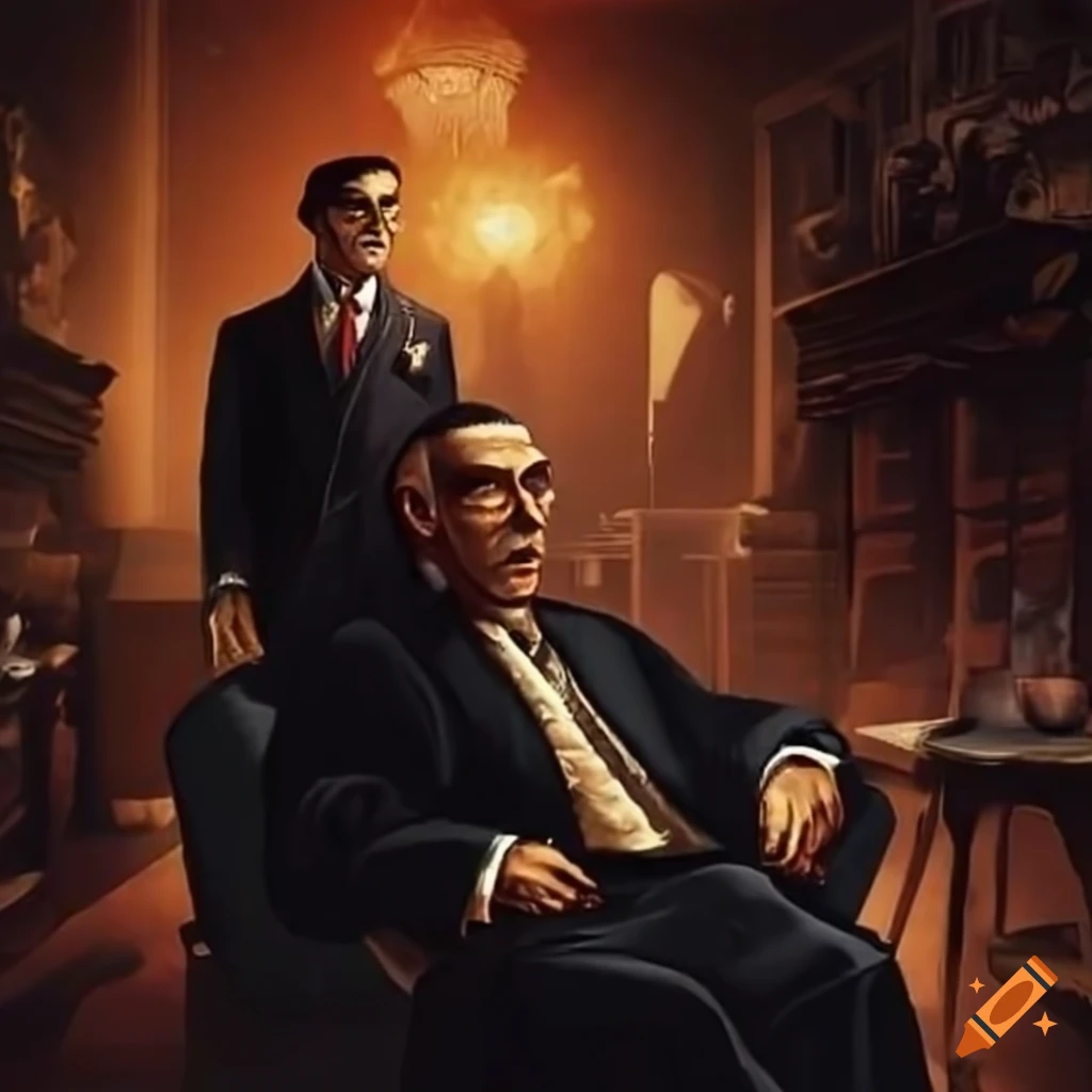 Image depicting a mafia family on Craiyon