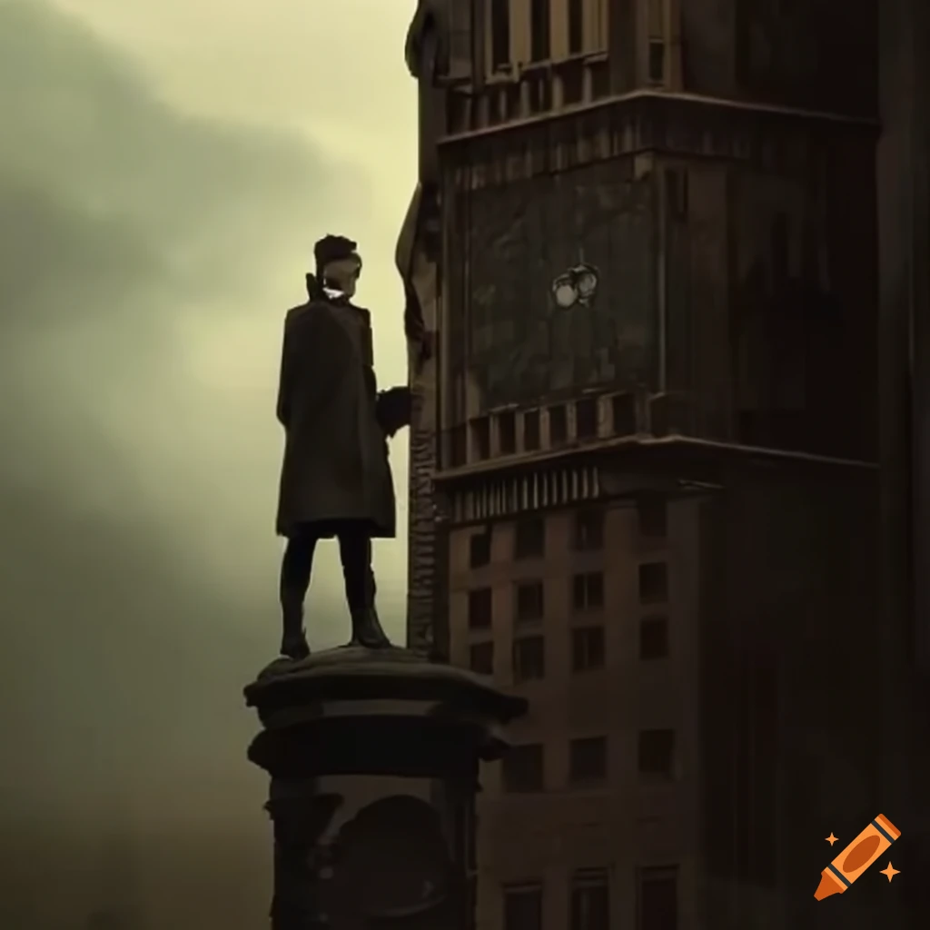 Image of a watchman in a tower on Craiyon