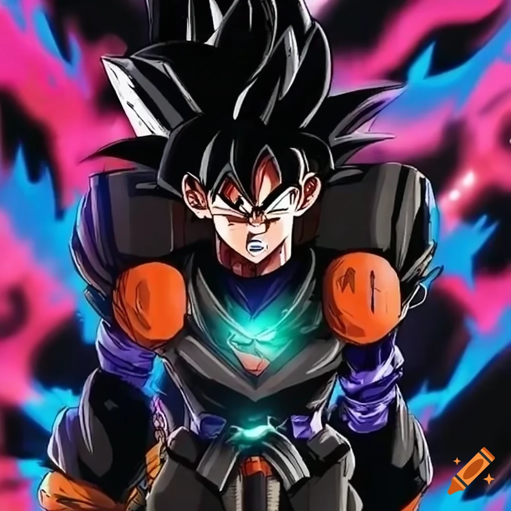 Goku as black transformers on Craiyon