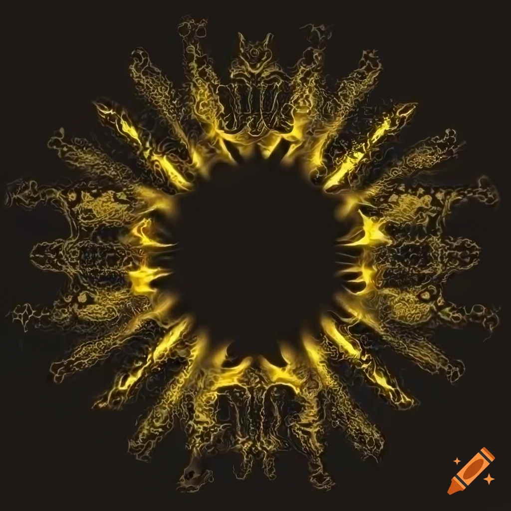 Gold paper cuttings with chinese dragon loong on a pure background on ...