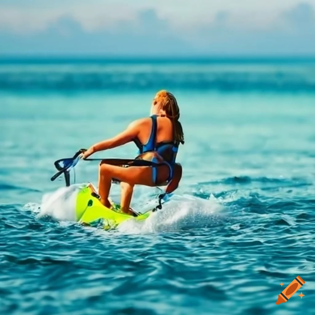 Water sports on the sea