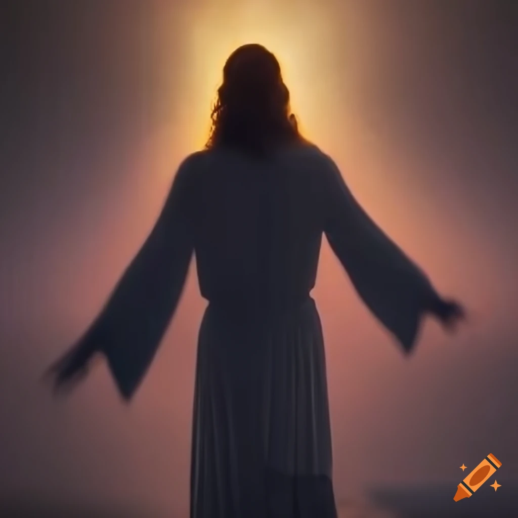 Divine vision of jesus offering guidance on Craiyon