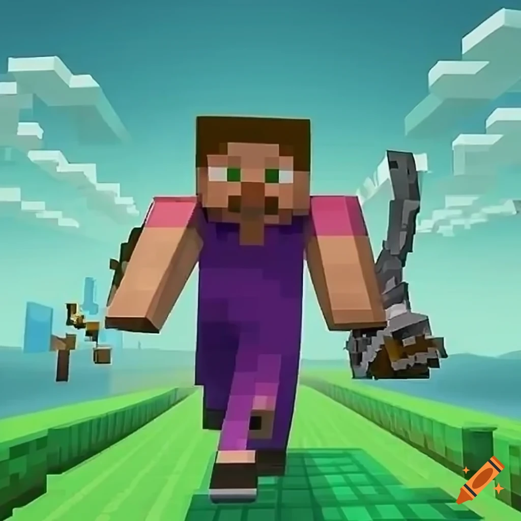 Minecraft pc login screen on Craiyon