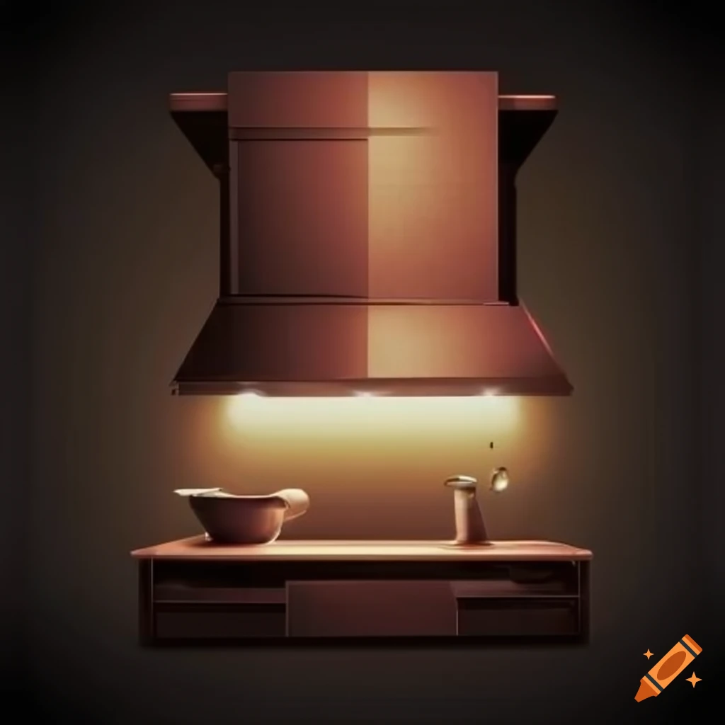 2d kitchen illustration on Craiyon