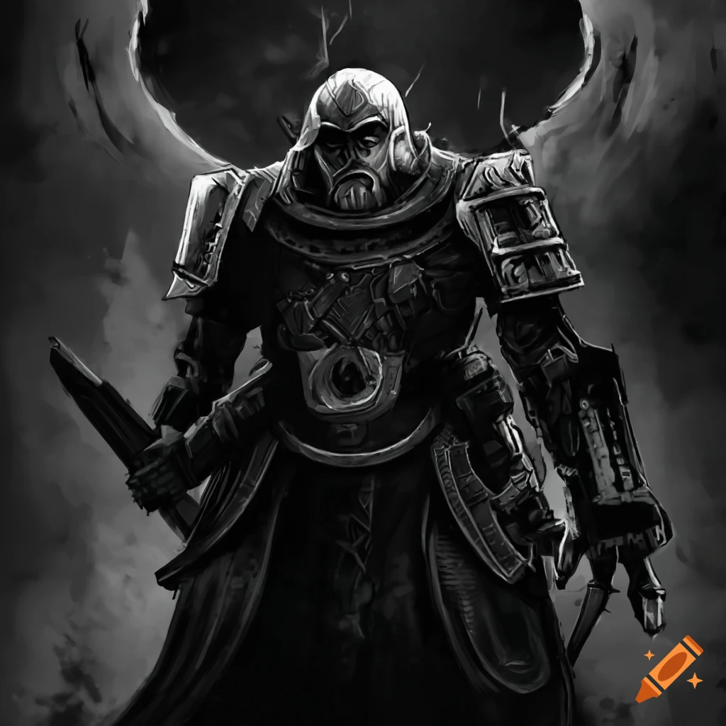 Illustration of a tactical space templar