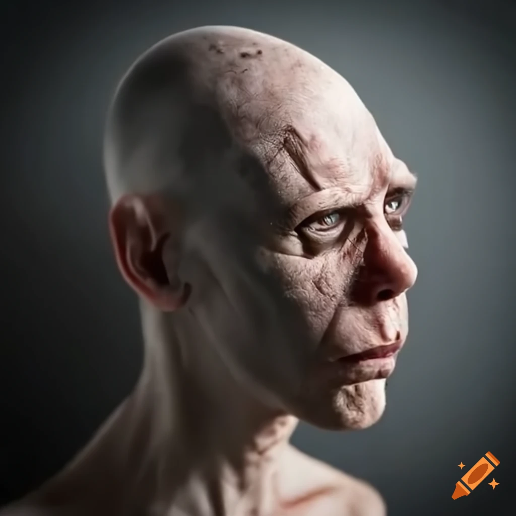 Plastic man face on Craiyon