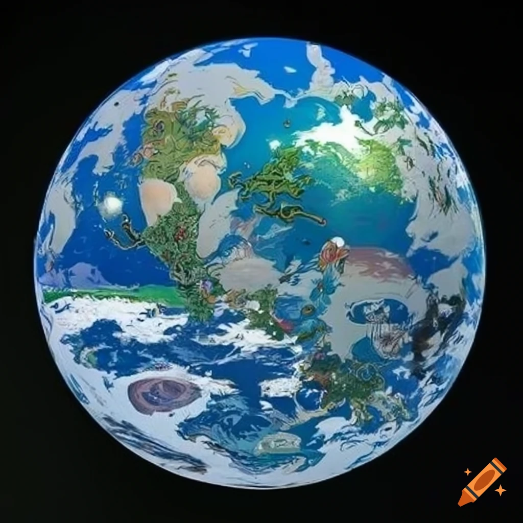 Cover of planet earth iii art book on Craiyon