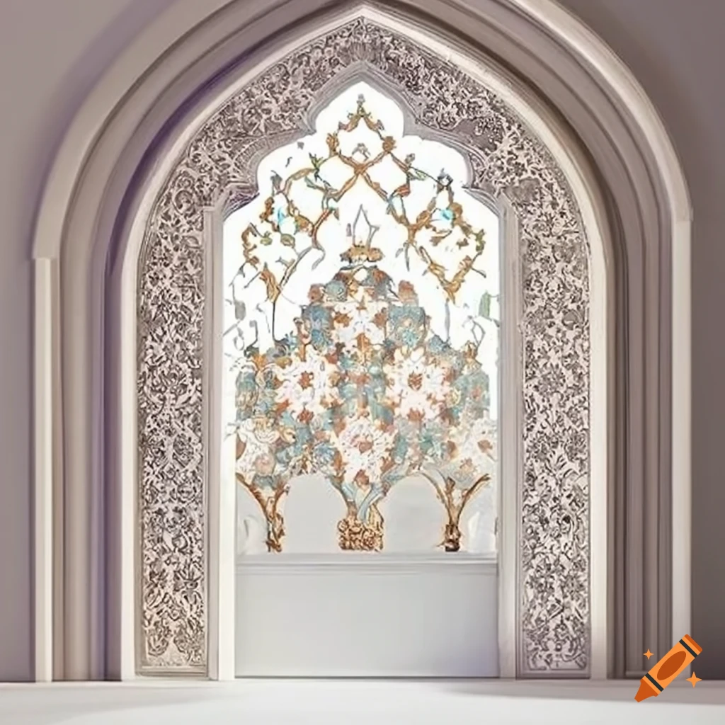 White altar window in islamic art
