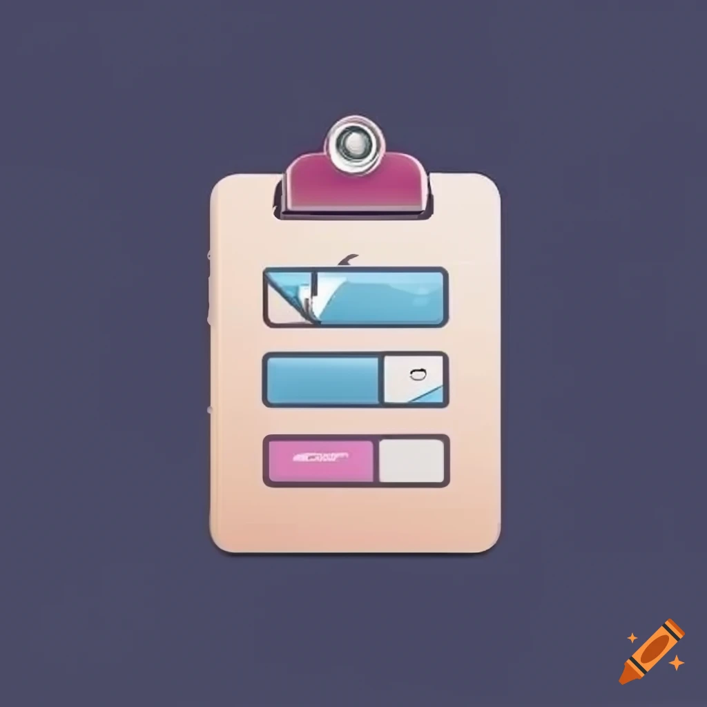 IOS app icon of a person with clipboard on Craiyon