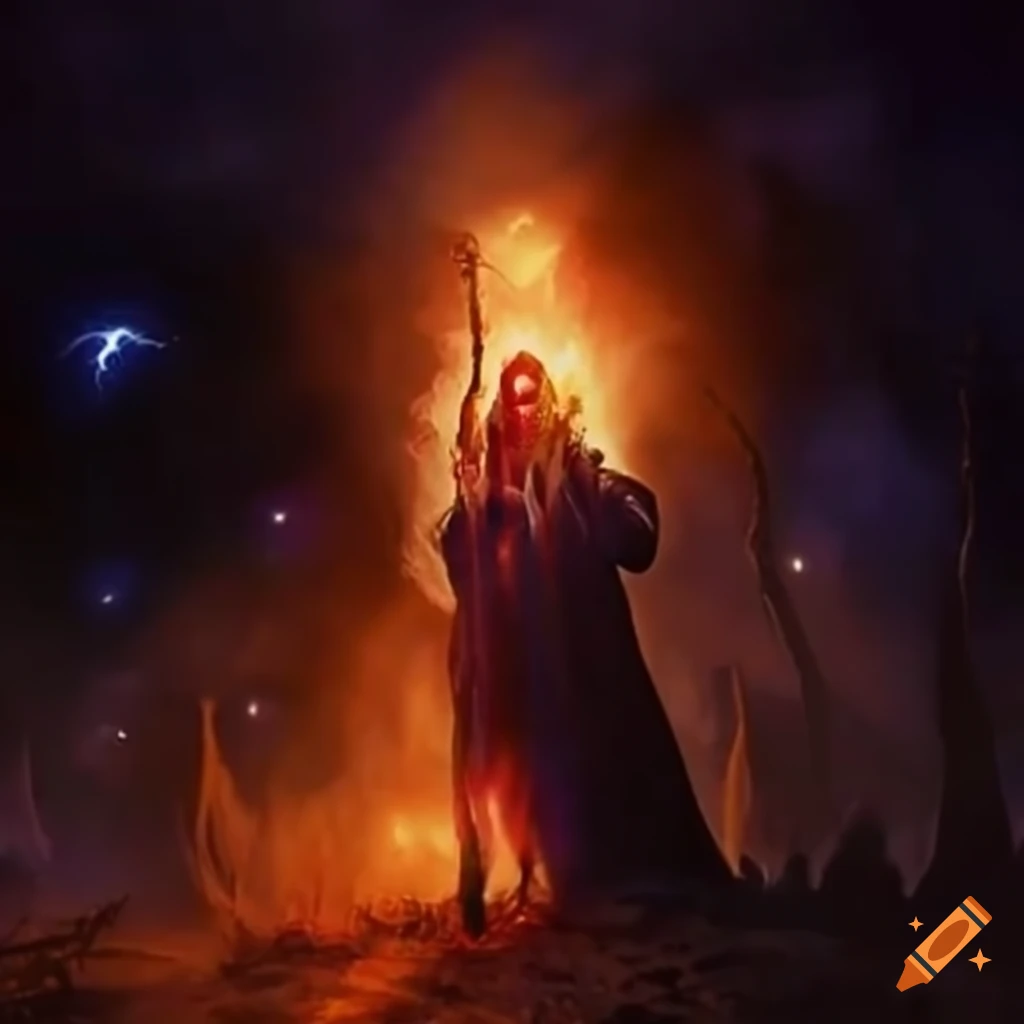 Image Of A Magic Spell Being Cast On Craiyon