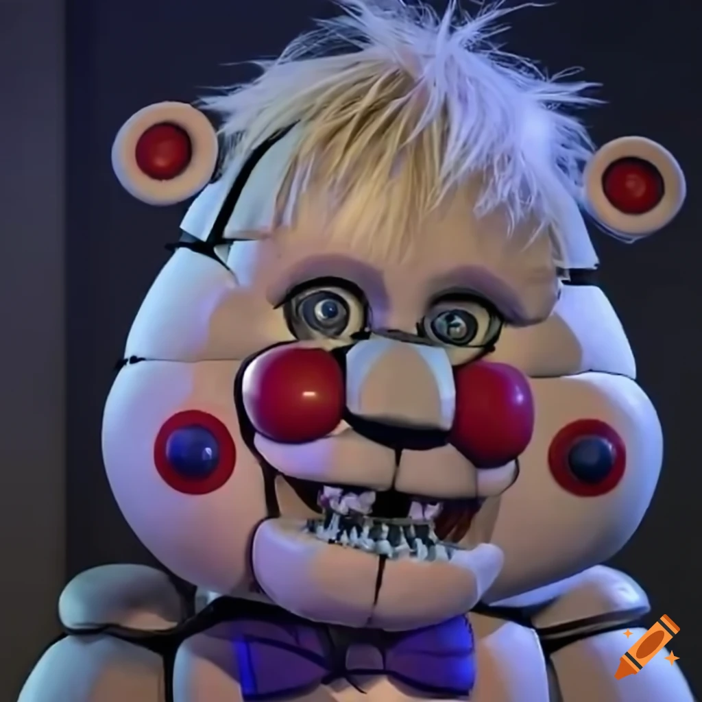 Boris johnson animatronic with moving face plates on Craiyon