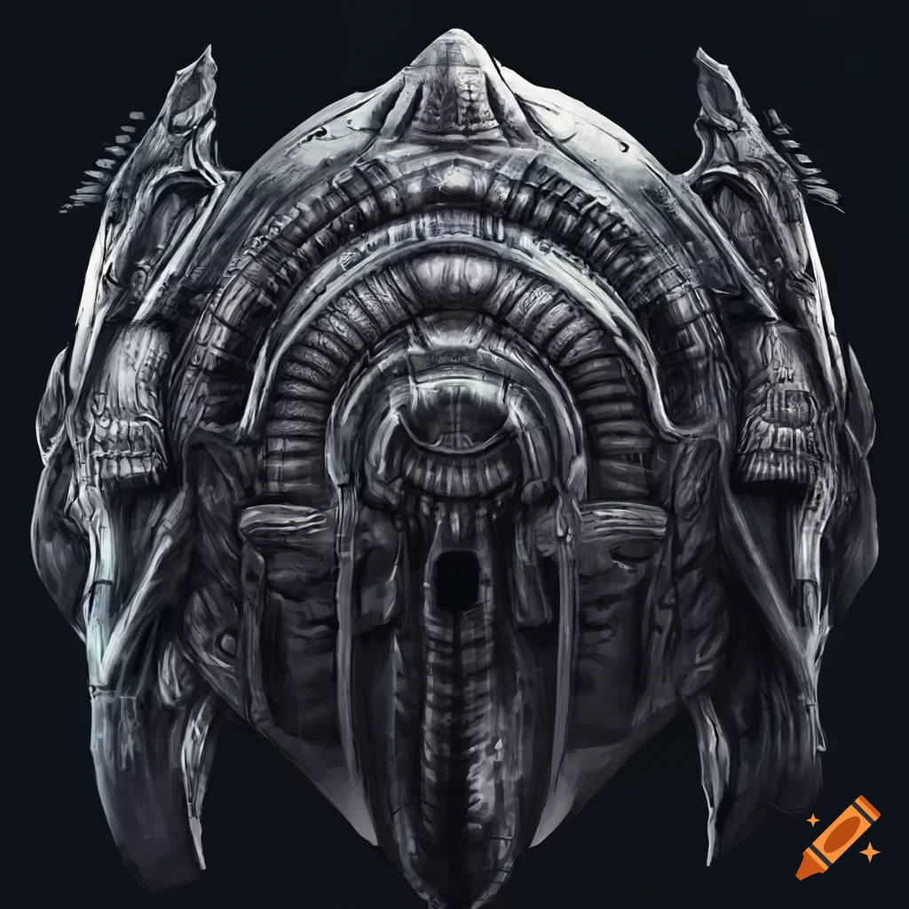 Biomechanical shield in giger style